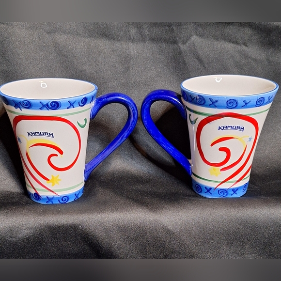 Kamora | Dining | 2 Kamora Coffee Liqueur Coffee Mugscupsbeautiful Blue ...